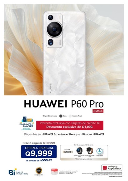 Inicia la preventa oficial del HUAWEI P60 Pro en Guatemala - FACTORY NEWS