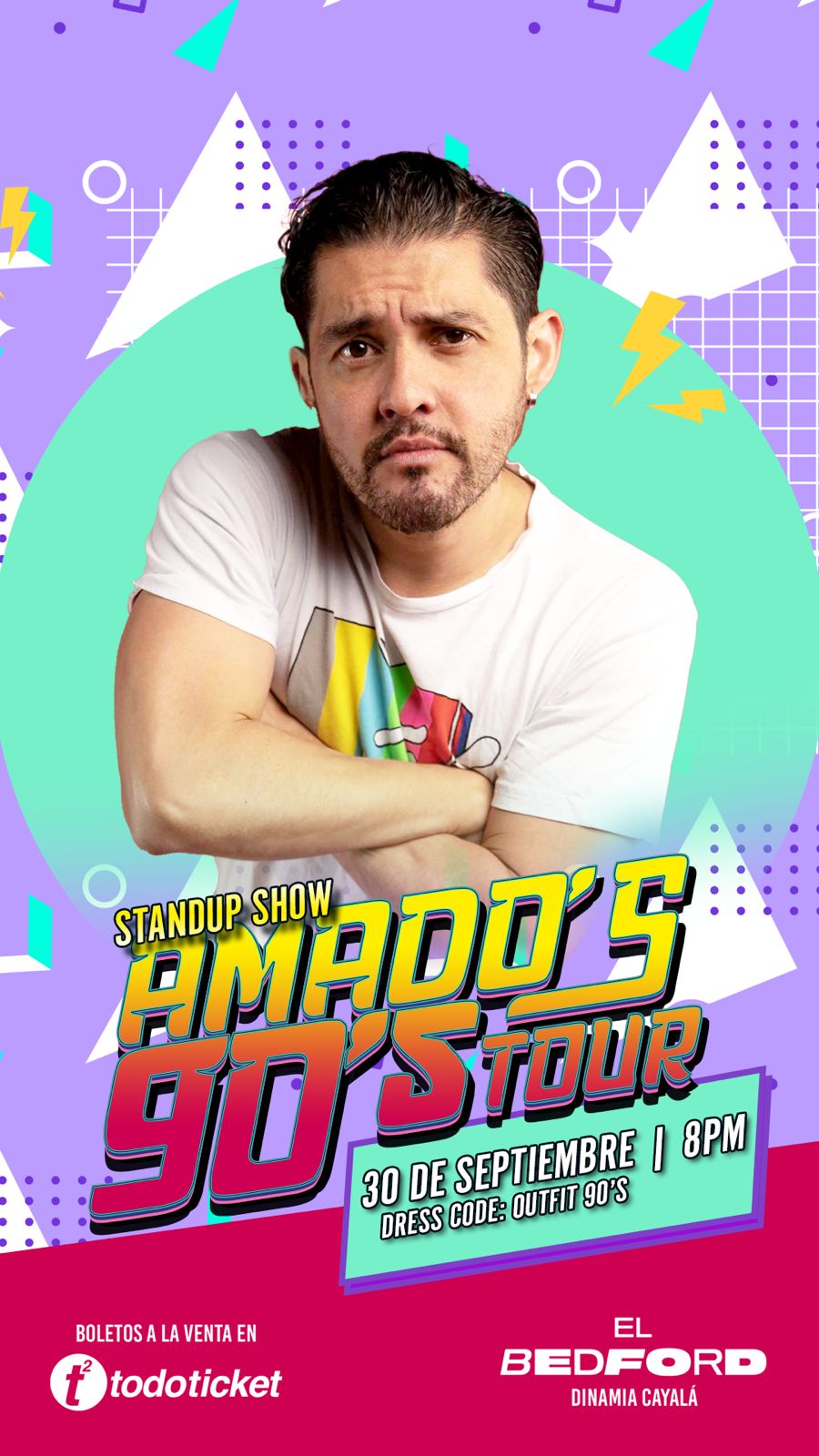 ¡Cada risa cuenta junto con Juan Pablo Amado y su show Amados 90´s! - FACTORY NEWS